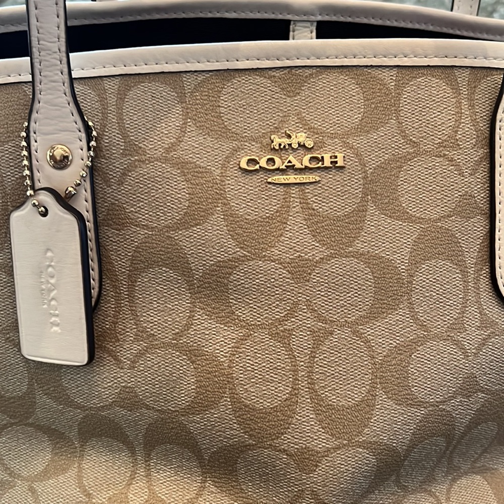 Coach F57842 Drawstring Carryall Signature Canvas - Gem